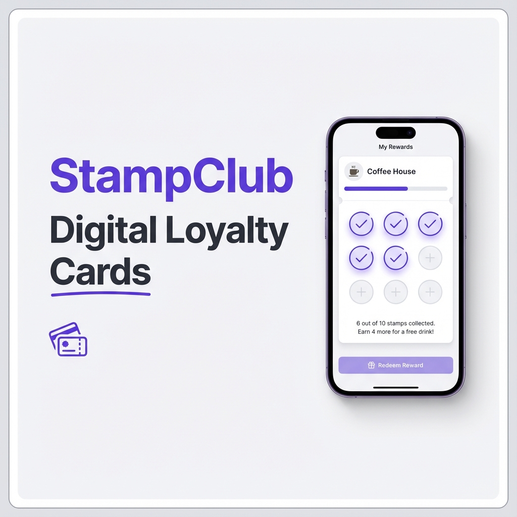 Best Loyalty App for UK Small Businesses | From £9.49/mo | StampClub